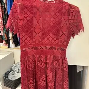 foxiedox | Dresses | Foxiedox Red Flutter Sleeve Vneck Sundress | Poshmark